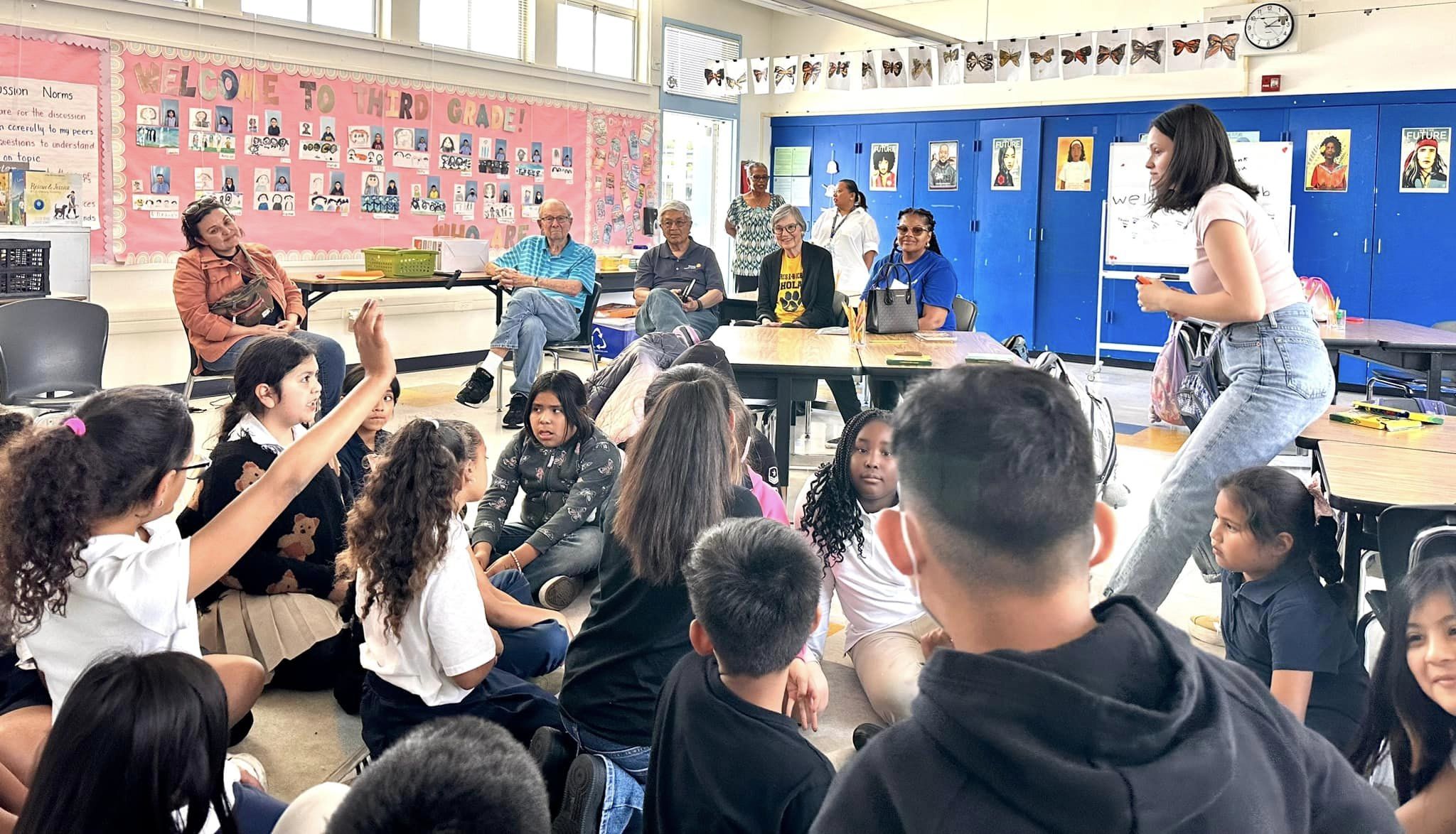 Rotarians at Work 3rd Grade After school Book Club at Peres Elementary ...