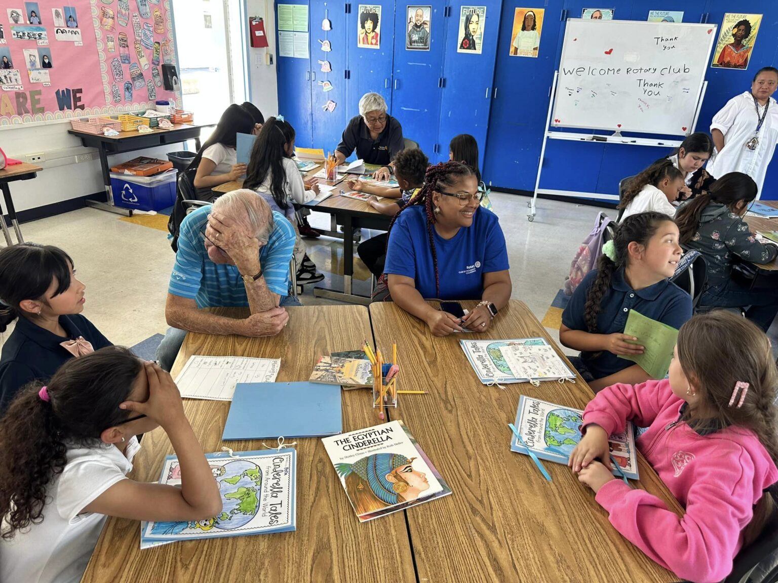 Rotarians at Work 3rd Grade After school Book Club at Peres Elementary ...