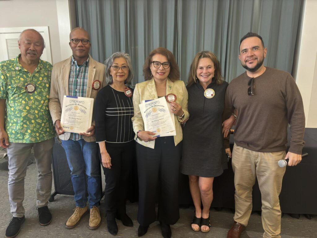 Celebrating our new members – Richmond CA Rotary